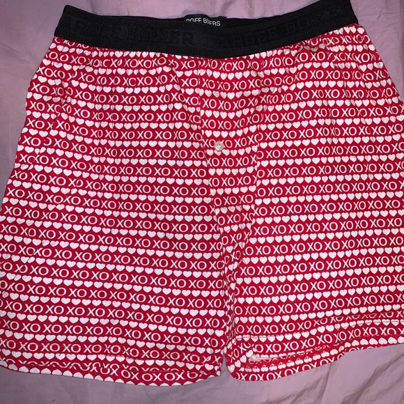 Underwear & Socks | Sm Mens Red Heart Xoxo Boxers | Poshmark